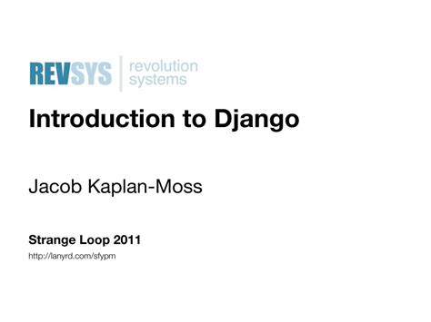 Introduction To Django Speaker Deck