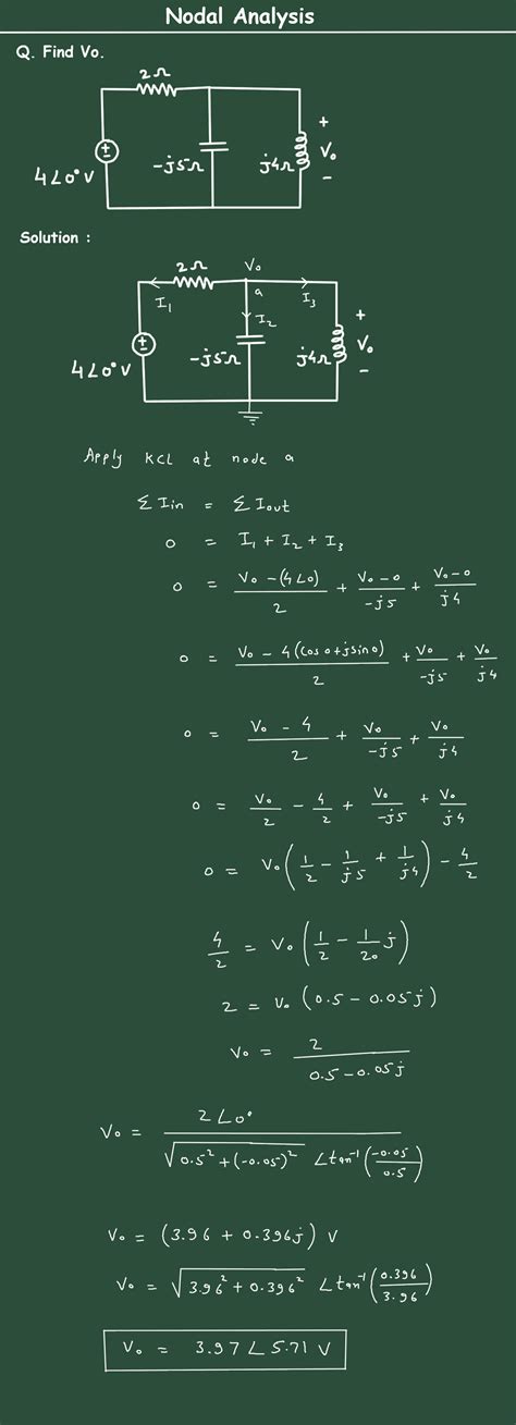 Nodal Analysis Solved Example Raskcircuitanalysis