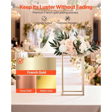 Vevor Wedding Flower Stand 10pcs 40cm Column Flower Stand Floral