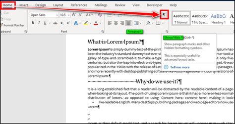 How To Display Non Printing Characters In Word Ways