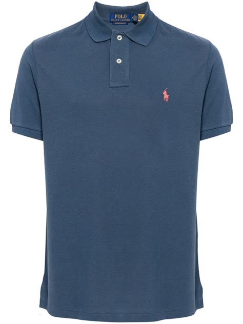 Polo Ralph Lauren Classic Slim Fit Polo Shirt Blue Farfetch