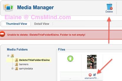 Joomla Tutorial How To Delete A Folder In Media Manager