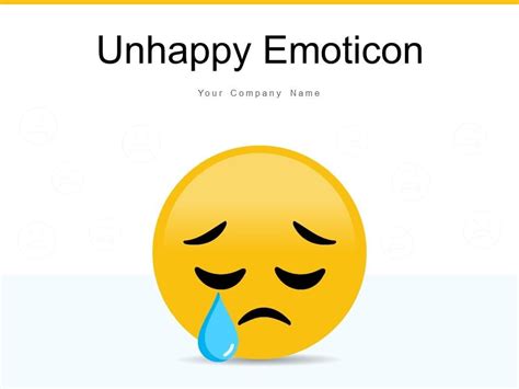 unhappy emoticon individual sad mood face ppt powerpoint presentation