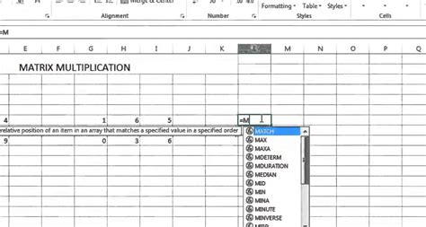 Matrix Multiplication In Excel YouTube