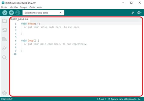 Comment écrire Un Programme Sous Arduino Tropratik