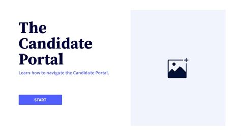 Candidate Portal Navigation Genially