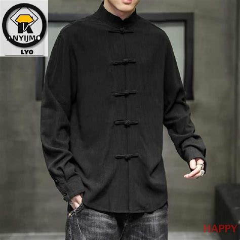 Рубашка Мужской черный Длинный размер 54 Китай купить C доставкой на Ozon по низкой цене