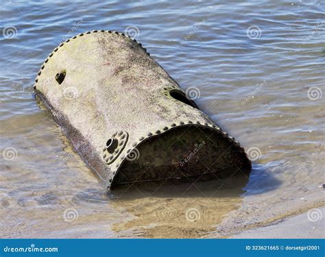 Rusted Metal Objects From An Old Tip At Lyme Regis Stock Image Image