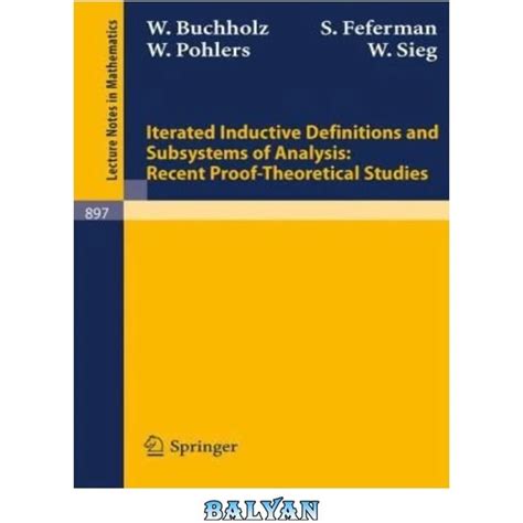 خرید و قیمت دانلود کتاب iterated inductive definitions and subsystems