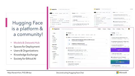 Deconstructing Hugging Face Chat Speaker Deck