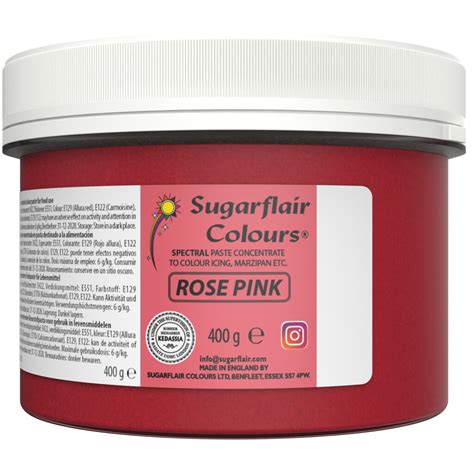 Sugarflair Spectral Paste Colour Rose Pink 400g Sugarflair