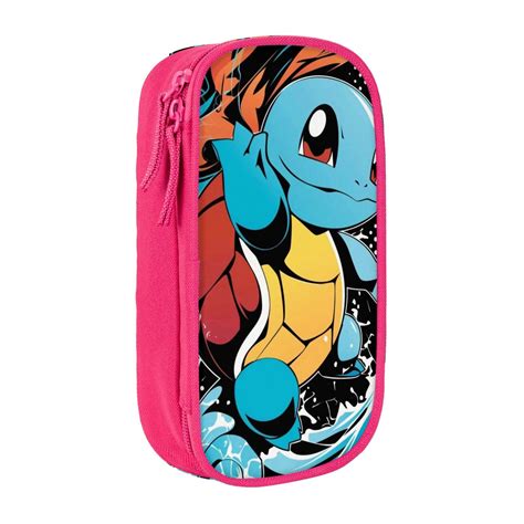Pokemon Squirtle Pencil Pouch Pencil Case Extra Big Pencil Bag Pen Bag
