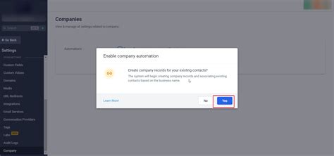 Company Object Automation Highlevel Support Portal