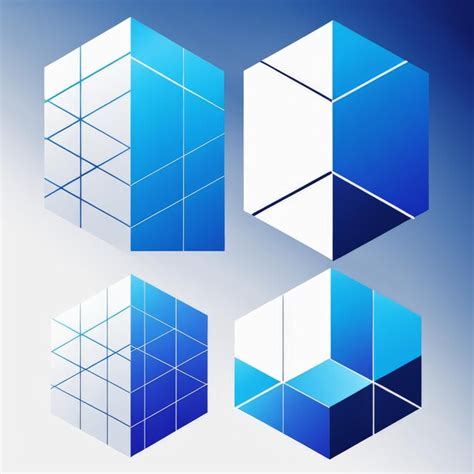 Premium Vector Vector Abstract Cube Design Background Set Of Geometric