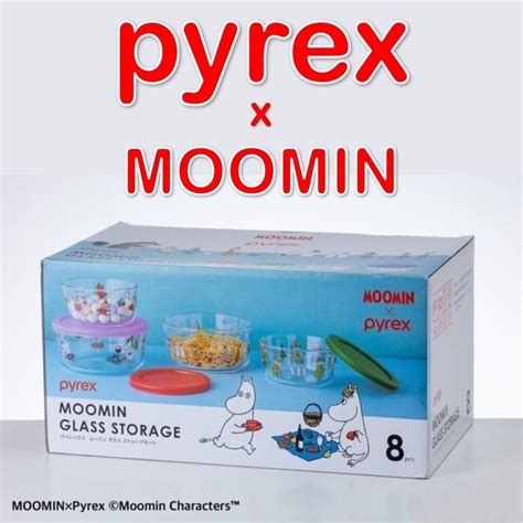 กล่องเก็บอาหาร Pyrex Moomin Glass Food Storage Snack Container Bowls