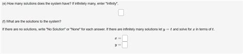 solved solve the following system using augmented matrix