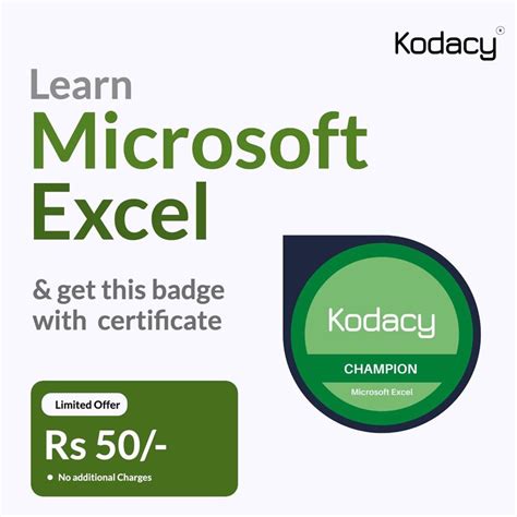 Kodacy On Linkedin Courses Kodacy Microsoftexcel Certifiedcourses