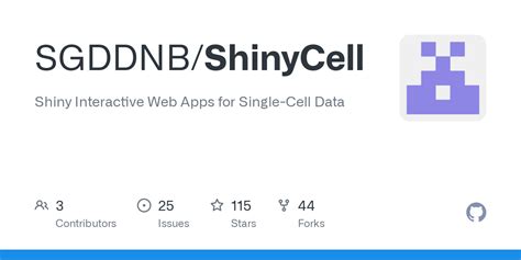 Github Sgddnbshinycell Shiny Interactive Web Apps For Single Cell Data