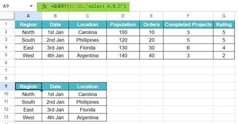 Google Sheets Query Function Formula Examples How To Use