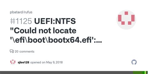 UEFI NTFS Could Not Locate Efi Boot Bootx Efi Not Found Issue Pbatard