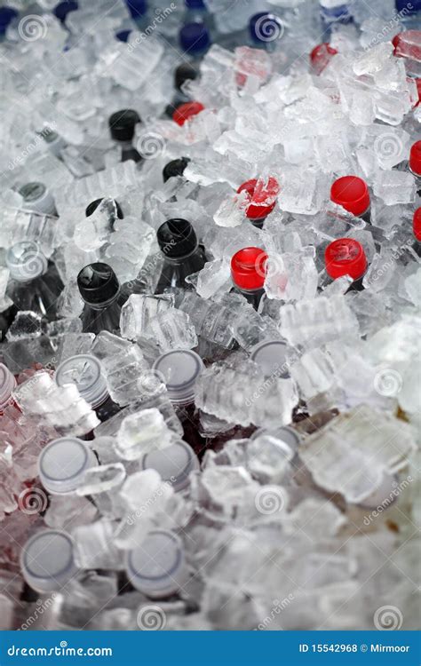 Soft Drinks In Ice Stock Photo Image Of Restaurant 15542968