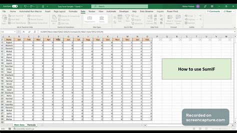 How To Use Sumif Sumif Excel Sumif Kaese Use Kare Youtube