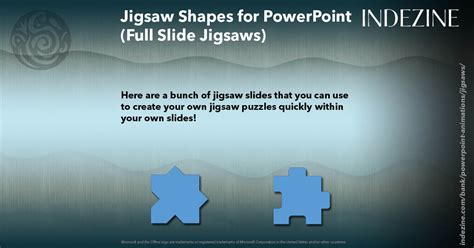 jigsaw shapes for powerpoint full slide jigsaws