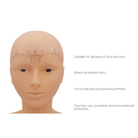 50pcs Disposable Eyebrow Ruler Sticker Adhesive Ey Grandado