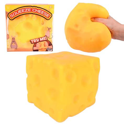 Giggle Zone Squeeze Cheese Extra Large Squishy Cheese