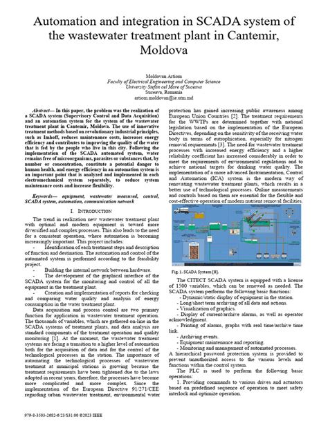 Automation And Integration In Scada Cantemir Pdf Scada Pump