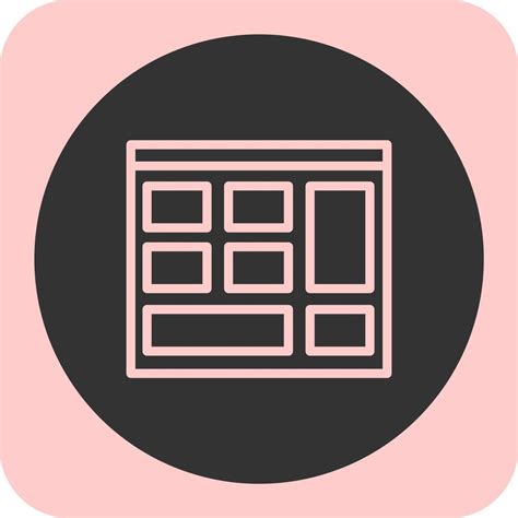 Grid Linear Round Icon 39529298 Vector Art At Vecteezy