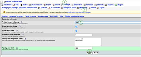 Phpmyadmin Show Blob Fields As Text Stack Overflow