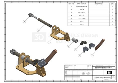 Toggle Clamp Assembly Drawing