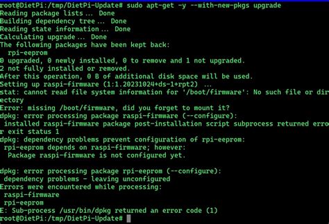 Update Fail 8 24 1 How To Fix Troubleshooting Dietpi Community Forum