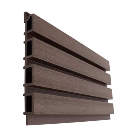 Composite Slatted Cladding Board Length Black 56 Off