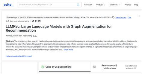 llmrec large language models with graph augmentation for recommendation