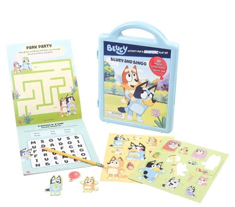 Bluey Activity Pad And Magnetic Play Set Bluey And Bingo 30 Magnets 6