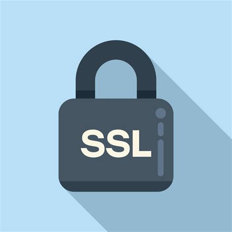 Ssl Certificate Padlock Icon Flat Vector Network Security 20249165 Vector Art At Vecteezy