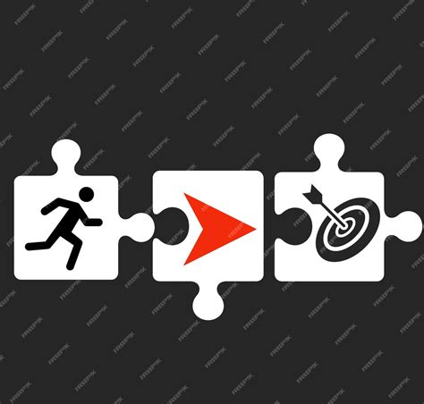 Ilustração Do ícone Do Empresário Avançando Para O Conceito De Metas Em