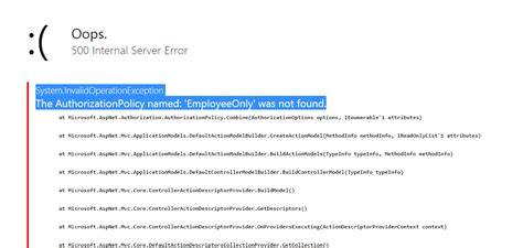 Core Mvc Mvc 6 Security Adding A Policy Is Not Working