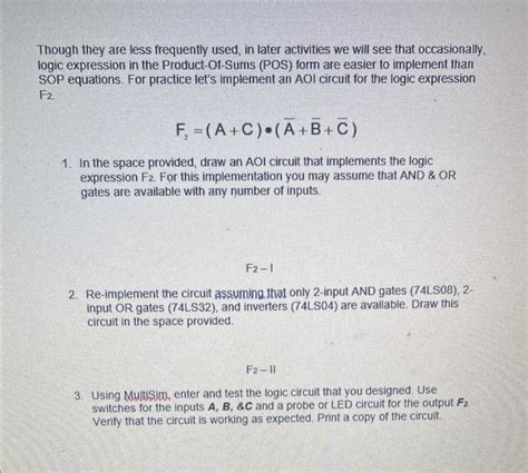 Solved Let S Examine The Process Of Implementing An AOI Chegg