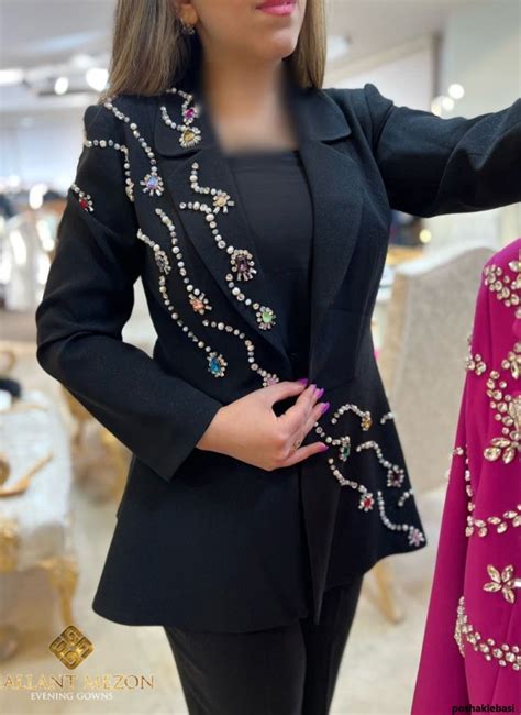 مدل کت زنانه مجلسی کار شده