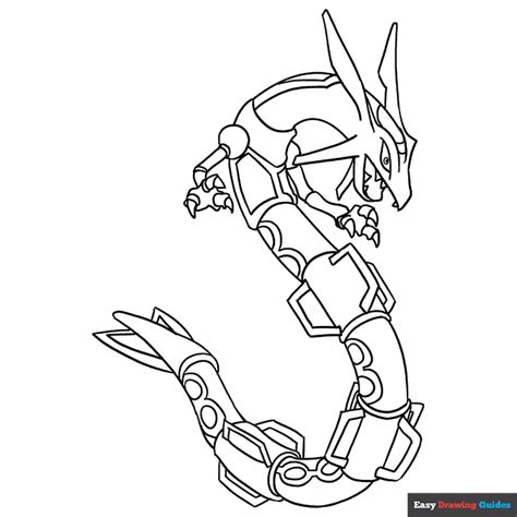 How To Draw Rayquaza Pokémon Really Easy Drawing Tutorial