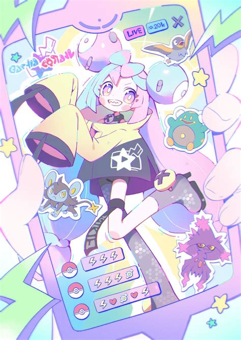 Iono Rotom Rotom Phone Mismagius Bellibolt And More Pokemon And More Drawn By Gaogao