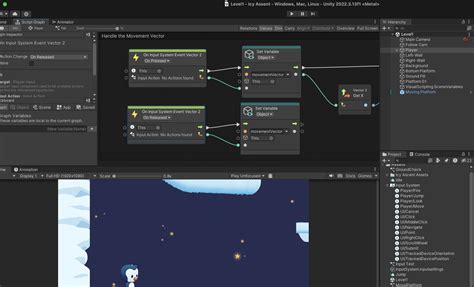 visual scripting course icy ascent on input system no actions