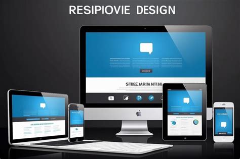 This Image Is A Vector File Representing A Responsive Design Concept On