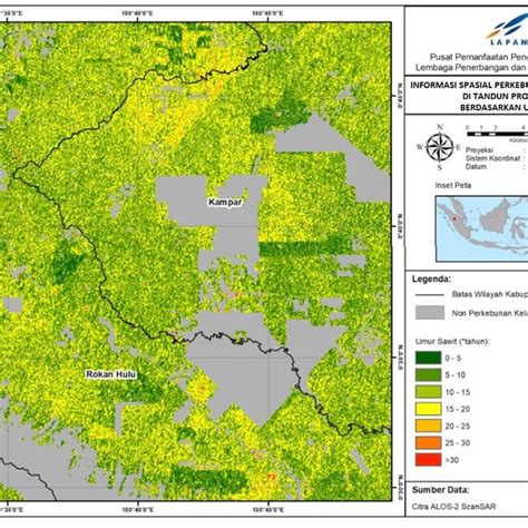 spatial information of oil palm distribution based on age download