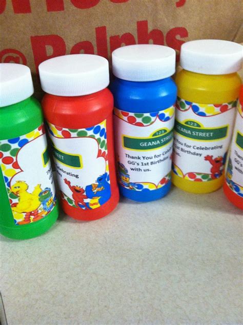 Elmo Bubbles Goody Bag Favors Elmo Party 1st Birthday Parties Elmo