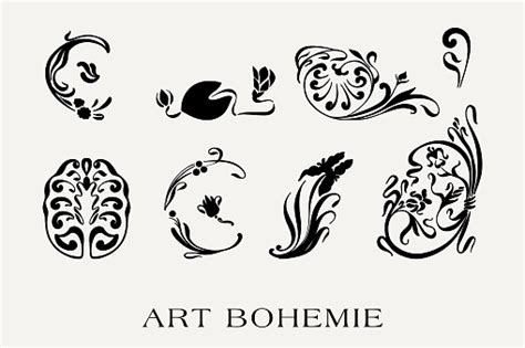 꽃 시장 프린트 세트입니다 벽지 벽 장식 인쇄 엽서 표지 템플릿 배너를 위한 손으로 그린 디자인 0명에 대한 스톡 벡터 아트 및 기타 이미지 Istock