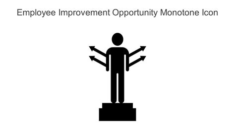 Employee Improvement Opportunity Monotone Icon In Powerpoint Pptx Png And Editable Eps Format